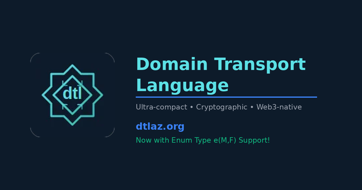 DTL (Domain Transport Language) - Cryptographic Data Transport ...